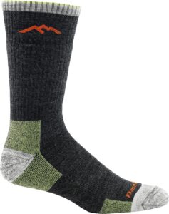 darn tough 1403 men's merino wool boot sock cushion, lime, large (10-12)