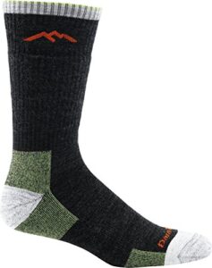 darn tough men's hiker merino wool cushion socks boots, lime, small