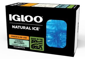 igloo maxcold gel ice packs, reusable ice packs for coolers, long lasting cold freezer pack for lunch boxes and camping