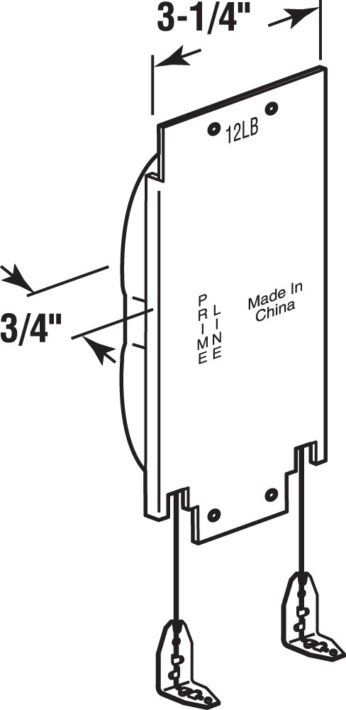 Prime-Line H 3630 12 lb., Steel, Wood Sash Balance (Single Pack)