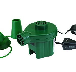 Texsport Electric Air Pump Inflates Deflates uses AC Power or 12 Volt Car Charger