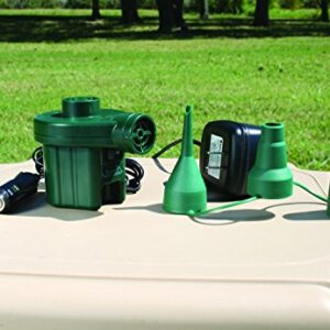 Texsport Electric Air Pump Inflates Deflates uses AC Power or 12 Volt Car Charger