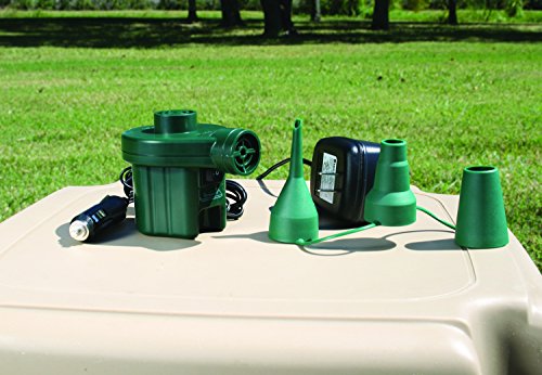 Texsport Electric Air Pump Inflates Deflates uses AC Power or 12 Volt Car Charger