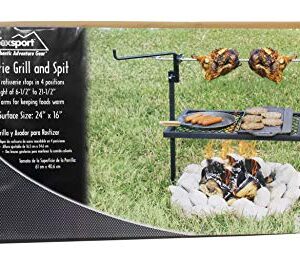 Texsport Heavy Duty Adjustable Outdoor Camping Rotisserie Grill and Spit