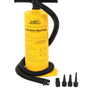 Texsport Double Action Hand Pump for Air Mattress , Yellow , 67 x 28.5 x 11.8