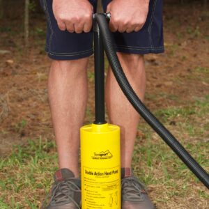 Texsport Double Action Hand Pump for Air Mattress , Yellow , 67 x 28.5 x 11.8