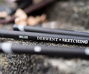 Derwent Sketching Pencils, 4mm Core, Metal Tin, 6 Count (0700836)