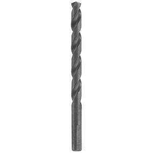 bosch bl2152 1-piece 25/64 in. x 5-1/8 in. fractional jobber black oxide drill bit for applications in light-gauge metal, wood, plastic