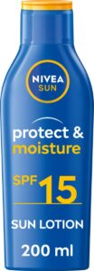 sun by nivea moisturizing sun lotion spf15 200ml