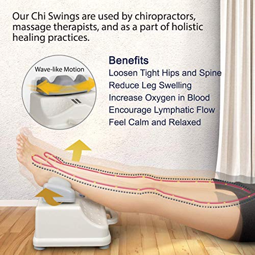 Daiwa Felicity Chi Swing Machine Original - Passive Aerobic Exerciser for Vitality Swing Shaking Exercise - Chi Machine Lymphatic Massager with Comfortable Padded Ankle Cradle for Full Body Relaxation