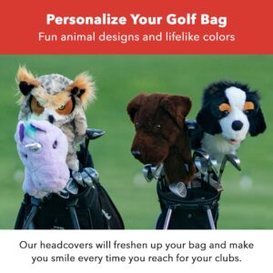 Daphne’s Lady Bug Hybrid Headcover | Premium Hybrid and Fairway Wood Headcovers | Funny Golf Club Covers | Stylish Protection for Your Clubs | Men's Golf Gear | Hybrid Headcover for Men and Women