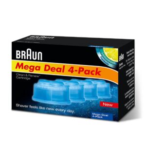 braun ccr2 cleaner refill kit (4 pack)