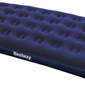 Bestway Flocked Air Bed Twin, Blue