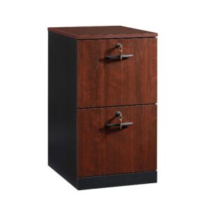 sauder county line dresser, l: 15.55" x w: 19.45" x h: 28.54", classic cherry finish