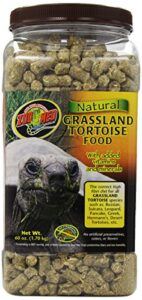 zoo med natural grassland tortoise food, 60 oz.