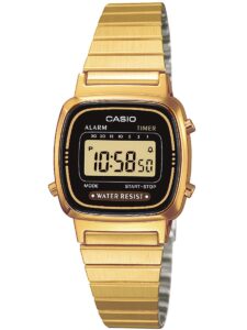 la670wga-1d ladies gold tone digital watch retro