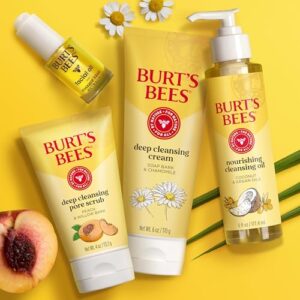 Burt's Bees Deep Cleansing Cream with Soap Bark and Chamomile, 98.9% Natural Origin, 6 Ounces