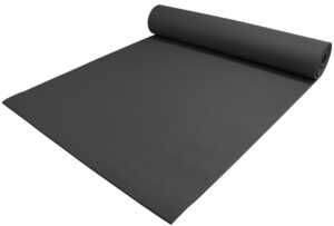 yogaaccessories 1/4" thick high-density deluxe non-slip exercise pilates & yoga mat, black