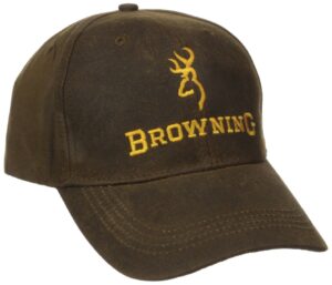 browning dura-wax corporate logo brown cap (3084121), one size