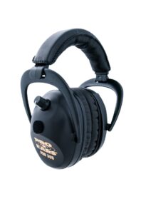 pro ears pro 300, electronic sound amplifier, noise dampener, dlsc compression, nrr 26, adjustable amplification, ear muffs,black