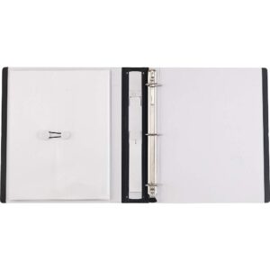 1" staples better view binder with d-rings, white