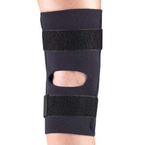 OTC Knee Stabilizer Wrap, Hinged Bars, Neoprene, Black, 4X-Large