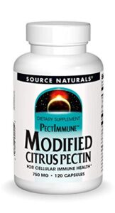 source naturals pectimmune modified citrus pectin 750mg - 120 capsules