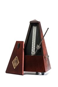 wittner wooden metronome with bell 811m mahogany finish