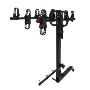 hollywood racks hr520 road runner 5-bike hitch mount rack (2-inch receiver),black