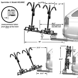 Hollywood Racks HR1400 Sport Rider SE 4-Bike Platform Style Hitch Mount Rack (2-Inch Receiver)