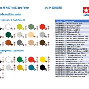 Tamiya Models Mitsubishi A6M5c Zero Fighter Model Kit