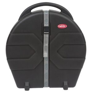 skb cases 1skb-cv24w rolling cymbal vault with four padded dividers and 8 cymbal holding capacity