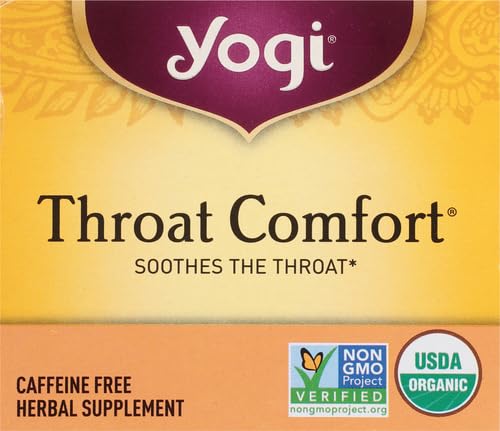 Yogi Tea Organic Throat Comfort Tea, 16 ct