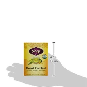 Yogi Tea Organic Throat Comfort Tea, 16 ct