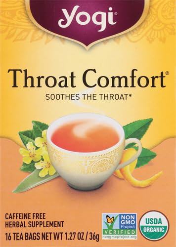 Yogi Tea Organic Throat Comfort Tea, 16 ct