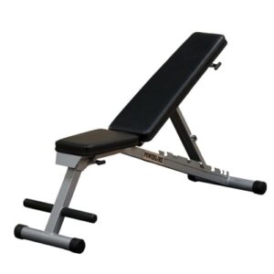 Body-Solid Powerline (PFID125X) Folding Bench - 7-Position Adjustable Weight Bench for Home Gym, Incline/Decline, No Assembly Required