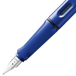 Lamy safari Fountain Pen - Elegant Design Cool Pens, Best Pens For Smooth Writing, Journaling, and Calligraphy - Blue Broad Point Pen