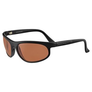 Serengeti Summit Drivers Wrap Around Sunglasses for Men - Lightweight and Comfortable Matte Black Men’s Sunglasses With Mineral Glass Lenses and Photochromic UV Protection