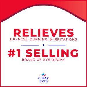 Clear Eyes Redness Relief Lubricant Redness Relief Eye Drops, 0.5 oz