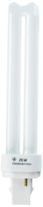 ge lighting 97606 cfl 26w plug in 2 pin double biax compact fluorescent replacement bulb