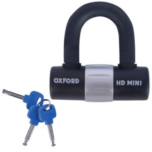 oxford - hd mini shackle lock black (of161)