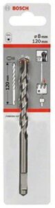 bosch 2608596157 sds-plus pilot drill bit for arbor, hex adapter, 8mm x 120mm