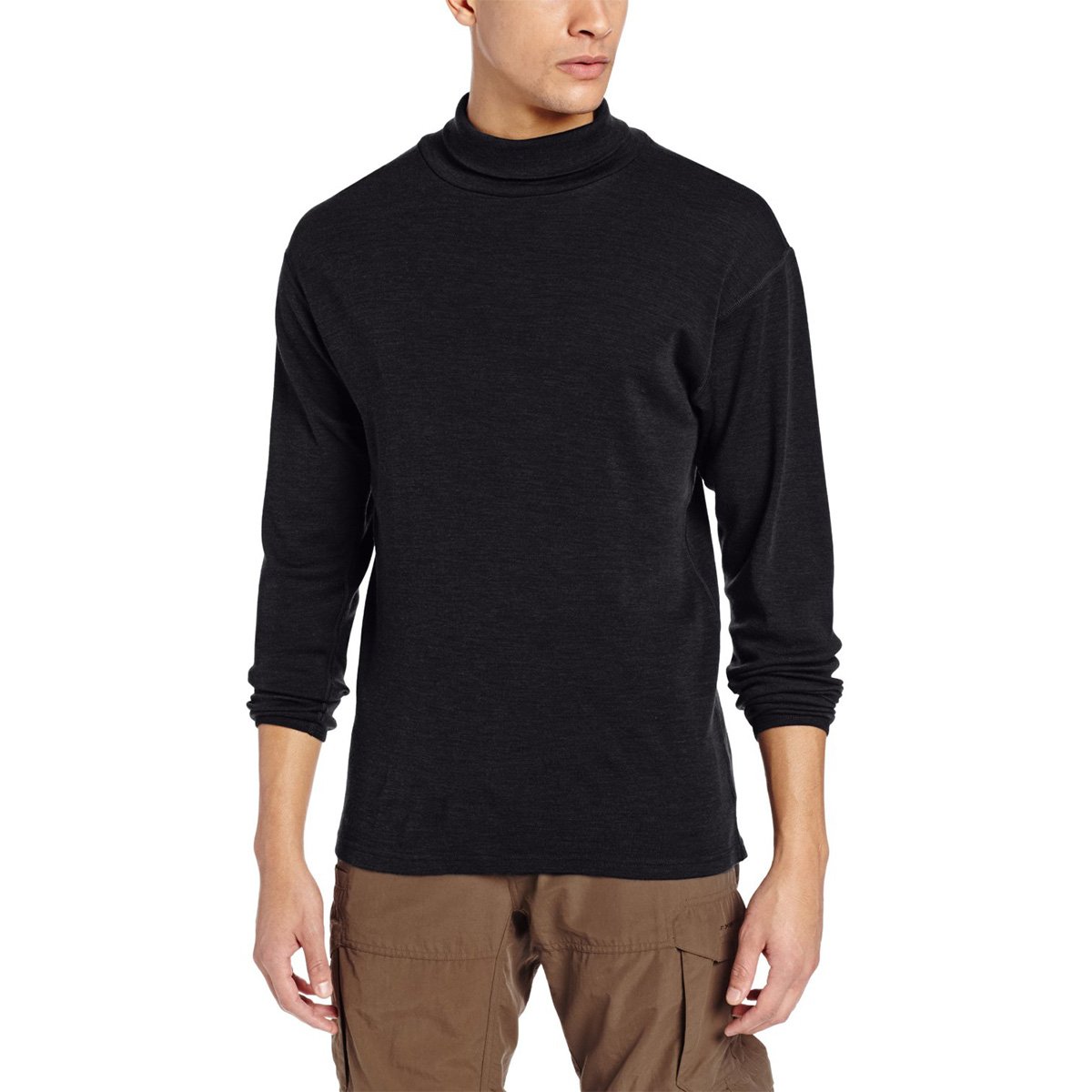 Minus33 Merino Wool 712 Kinsman Midweight Turtleneck Black Large