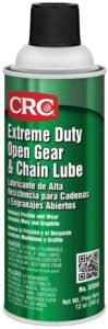 crc extreme duty open gear & chain lube 03058 – 12 wt oz., industrial grade lubricant w/ moly and graphite