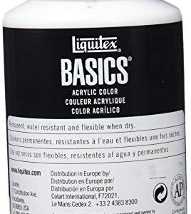 Liquitex BASICS Acrylic Paint, 13.5oz Squeeze Bottle, Titanium White