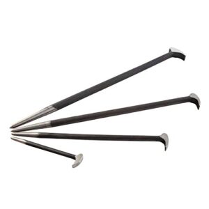 sunex tools 9804 rolling head pry bar set, 6-inch - 20-inch, 4-piece