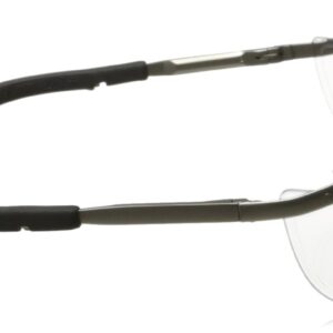 MCR Crews KD210 Klondike Safety Glasses, Silver Metal Frame, Clear Lens