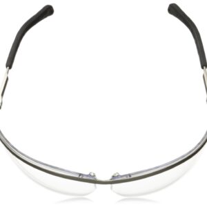 MCR Crews KD210 Klondike Safety Glasses, Silver Metal Frame, Clear Lens