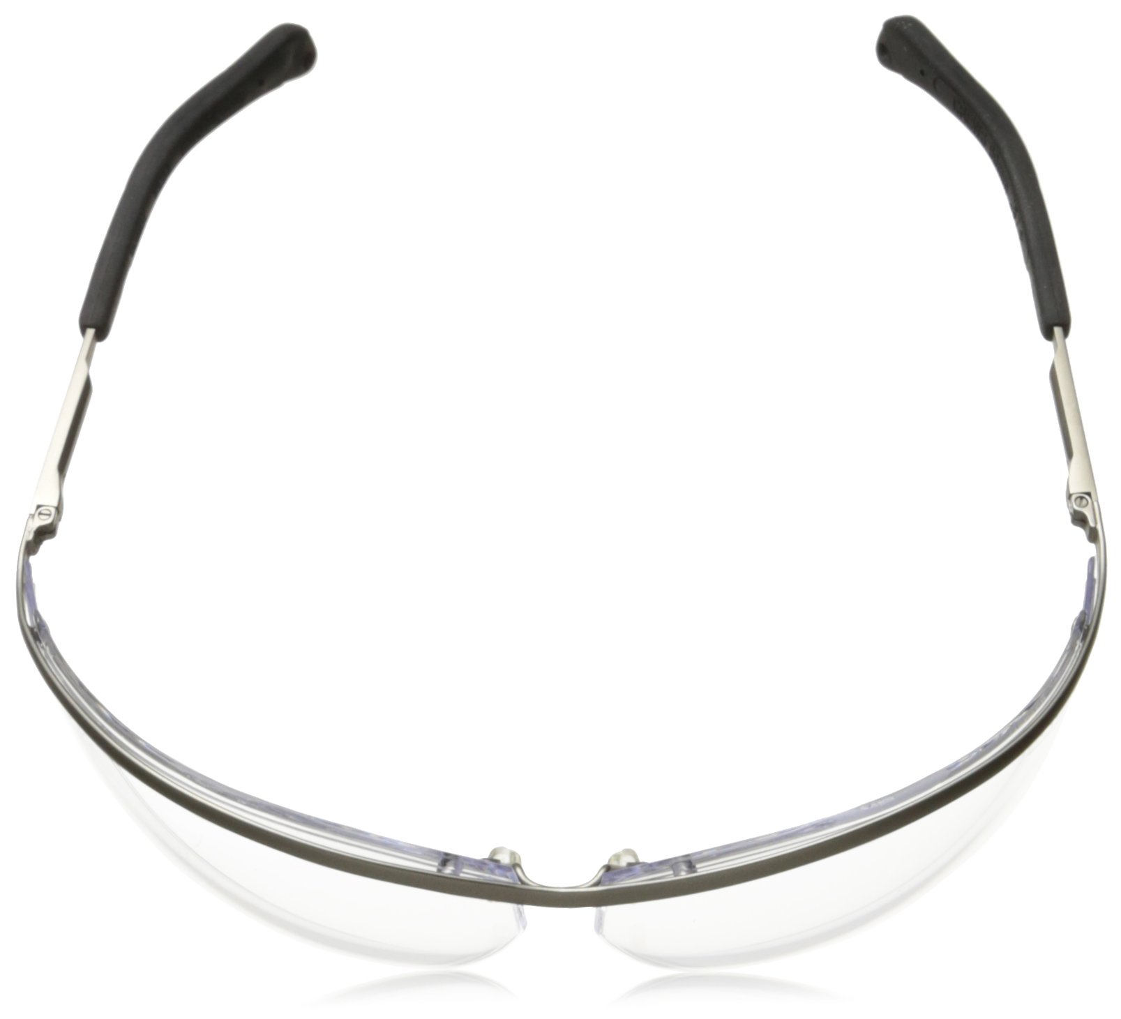 MCR Crews KD210 Klondike Safety Glasses, Silver Metal Frame, Clear Lens