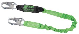 miller by honeywell 913ss-z7/6ftgn stretchstop lanyard, green